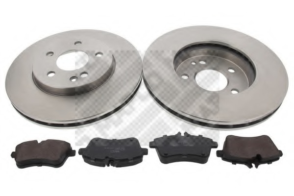 Brake Set, disc brakes for Mercedes-Benz B-Class (W245) 05.2005-06.2011 ...