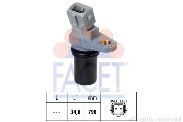 Crankshaft position sensor for Smart FORTWO (451) COUPE/CABRIO 01.2007 ...